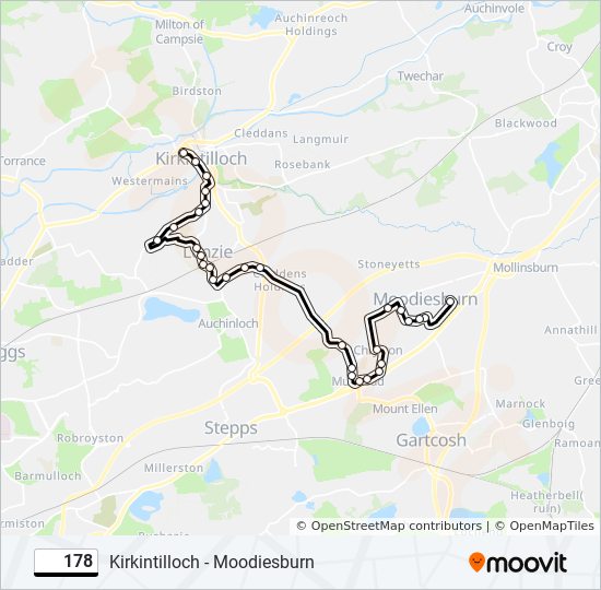 178 Route: Schedules, Stops & Maps - Moodiesburn (Updated)
