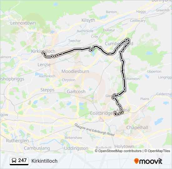 247 Route: Schedules, Stops & Maps - Kirkintilloch (Updated)