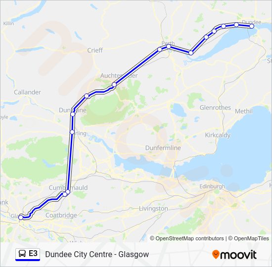 E3 Route: Schedules, Stops & Maps - Dundee City Centre (Updated)