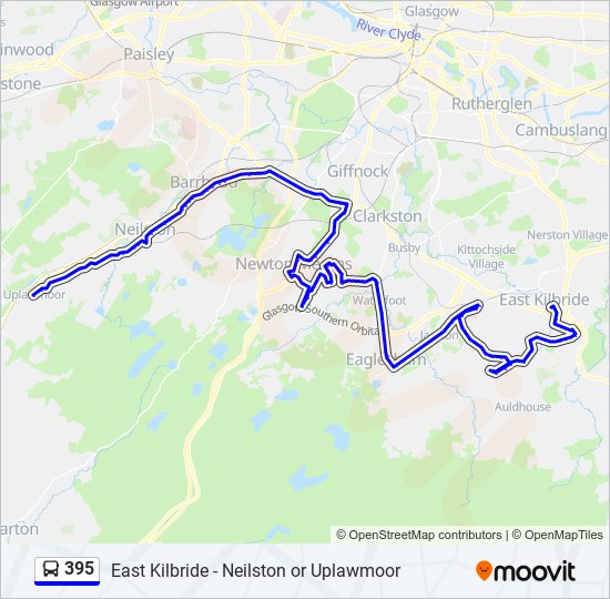 395 Route: Schedules, Stops & Maps - East Kilbride (Updated)