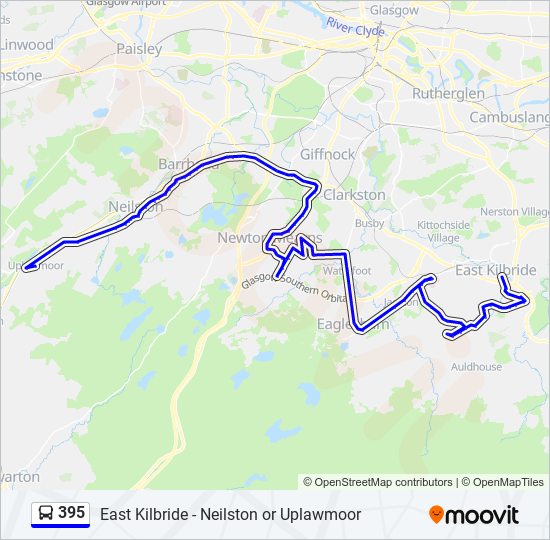 395 Route: Schedules, Stops & Maps - Uplawmoor (Updated)