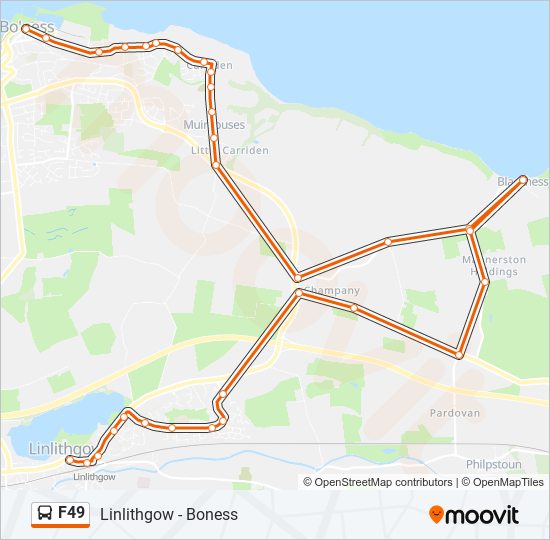 f49 Route: Schedules, Stops & Maps - Linlithgow (Updated)