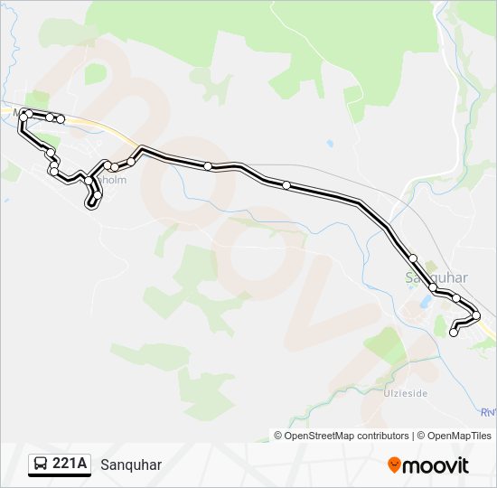 221A Route: Schedules, Stops & Maps - Sanquhar (Updated)