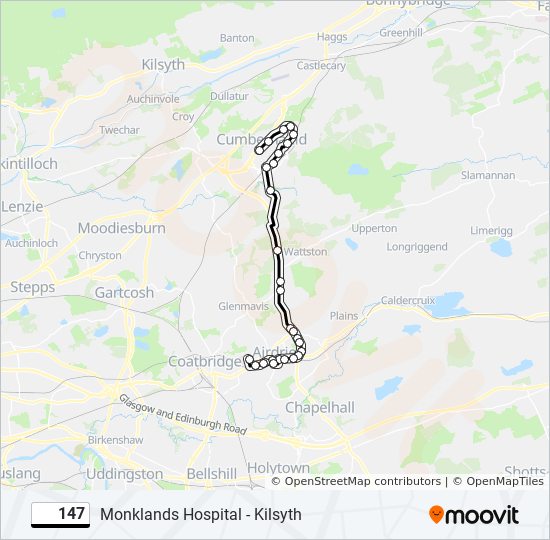 147 Route: Schedules, Stops & Maps - Cumbernauld (Updated)