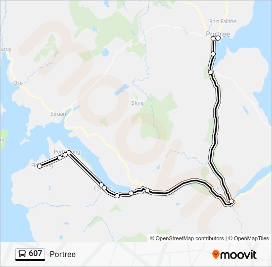 607 Route: Schedules, Stops & Maps - Portree (Updated)