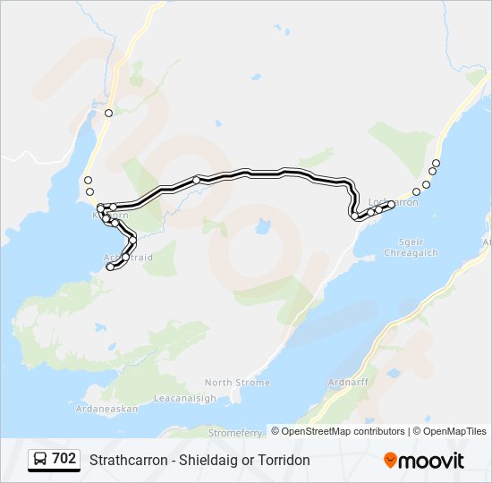 702 Route: Schedules, Stops & Maps - Lochcarron (Updated)