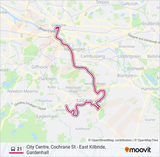 21 Route: Schedules, Stops & Maps - Gardenhall (Updated)