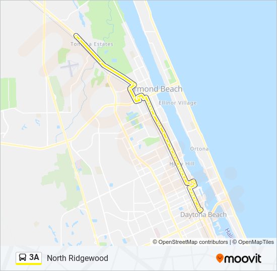 Ruta 3a: horarios, paradas y mapas - Ormond Beach (Actualizado)