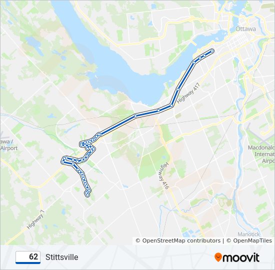 62 Route: Schedules, Stops & Maps - Stittsville (Updated)
