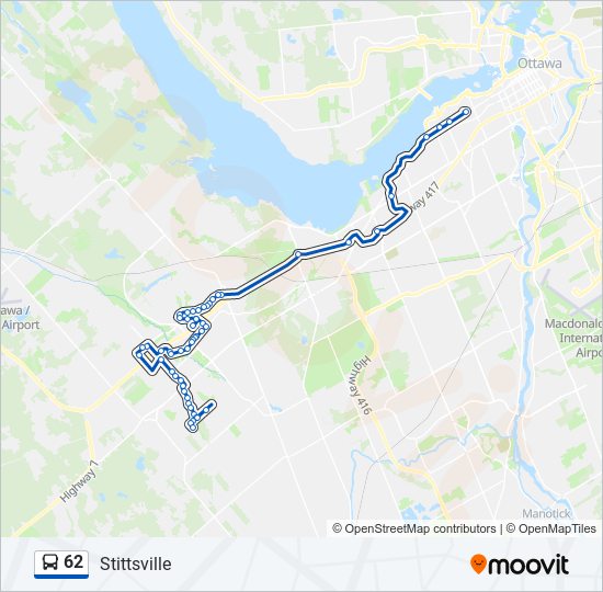 62 Route: Schedules, Stops & Maps - Stittsville (Updated)