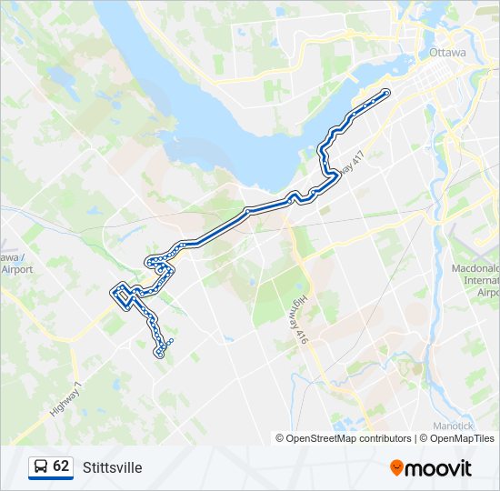 62 Route: Schedules, Stops & Maps - Stittsville (Updated)