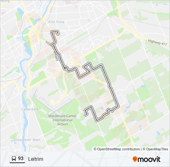 93 Route Schedules Stops Maps Leitrim Updated 