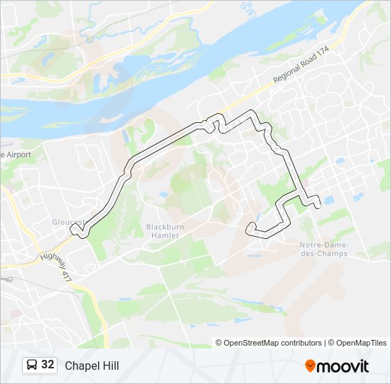 32 Route: Schedules, Stops & Maps - Chapel Hill (Updated)