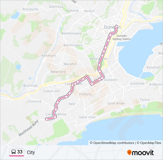 33 Route: Schedules, Stops & Maps - City (Updated)