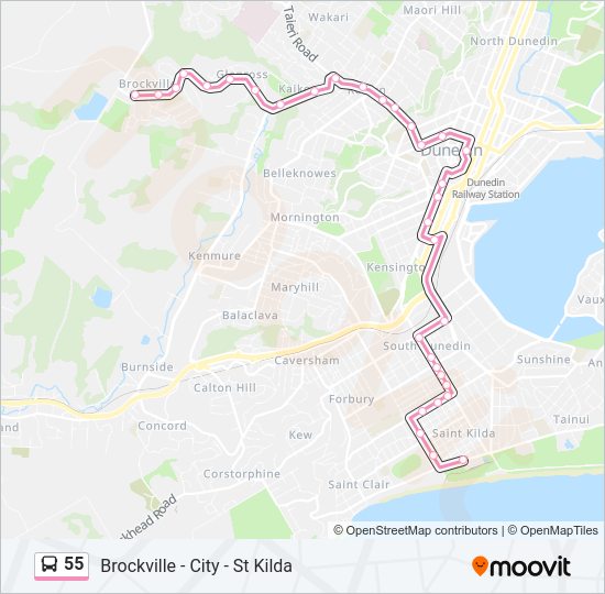 55 Route: Schedules, Stops & Maps - St Kilda (Updated)