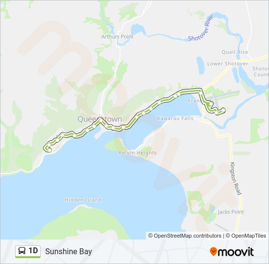 1D Route: Schedules, Stops & Maps - Sunshine Bay (Updated)