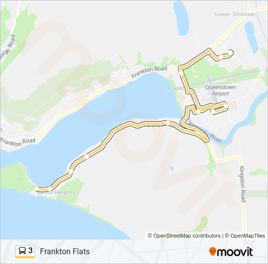 3 Route: Schedules, Stops & Maps - Frankton Flats (Updated)