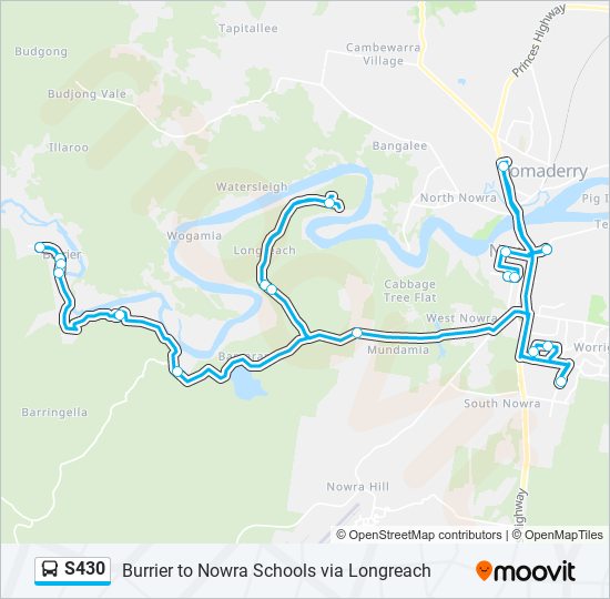 s430 Route: Schedules, Stops & Maps - Nowra Schools (Updated)