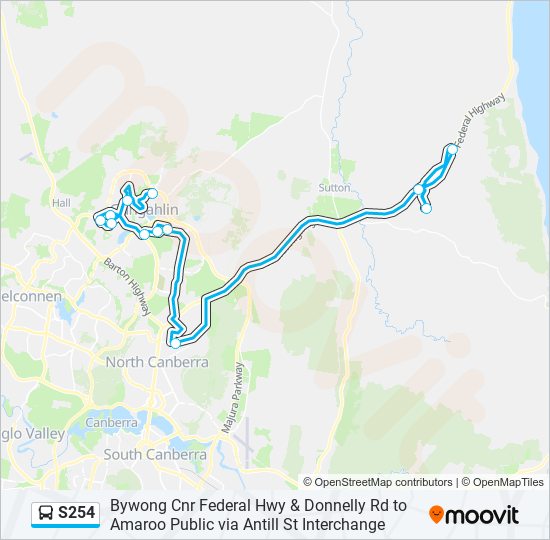 s254 Route: Schedules, Stops & Maps - Amaroo School (Updated)