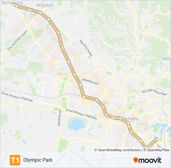 t1 Route: Schedules, Stops & Maps - Olympic Park (Updated)