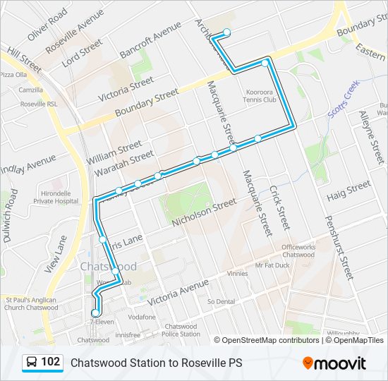 102 Route: Schedules, Stops & Maps - Roseville Public School (Updated)