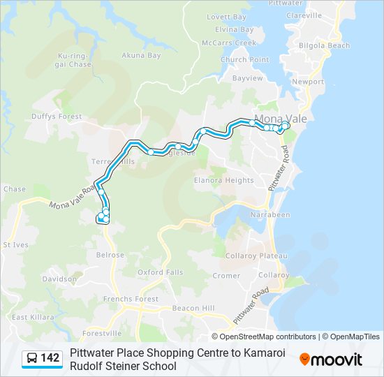 142 Route: Schedules, Stops & Maps - Kamaroi School (Updated)