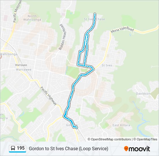 195 Route: Schedules, Stops & Maps - Gordon (Updated)