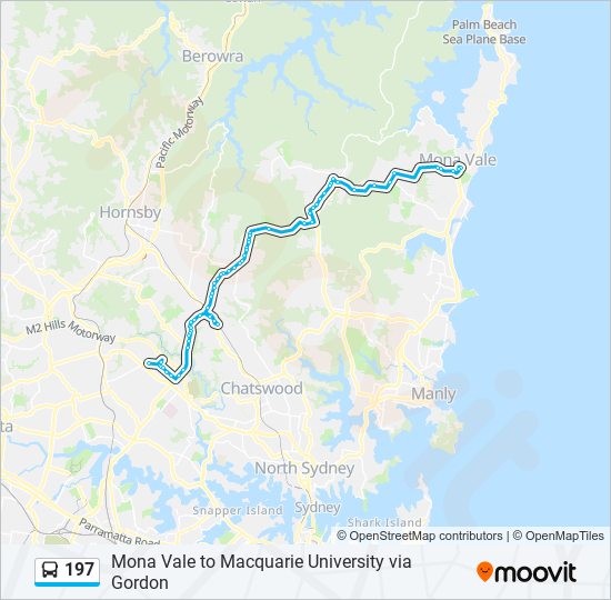 197 Route: Schedules, Stops & Maps - Mona Vale (Updated)