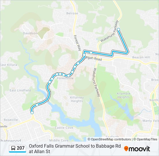 207 Route: Schedules, Stops & Maps - East Roseville (Babbage Road ...
