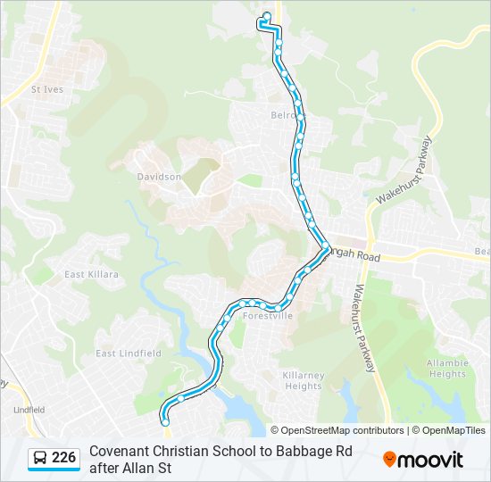 226 Route: Schedules, Stops & Maps - East Roseville (Babbage Road ...
