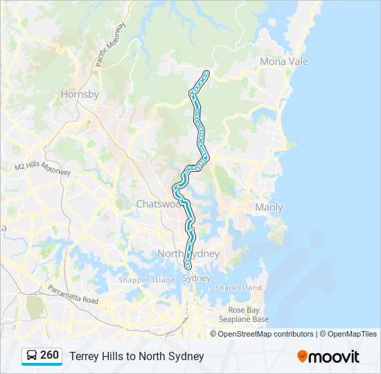 260 Route: Schedules, Stops & Maps - Terrey Hills (Updated)