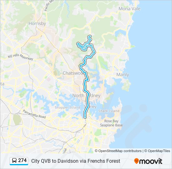 274 Route: Schedules, Stops & Maps - Belrose and Davidson (Updated)