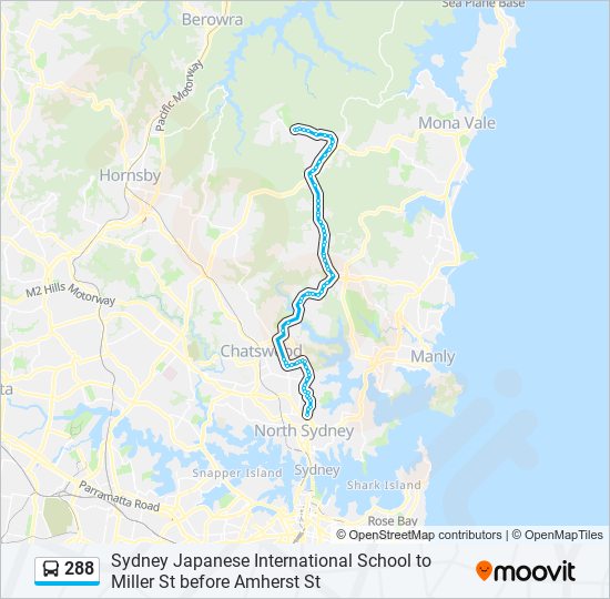 288 Route: Schedules, Stops & Maps - Cammeray (Updated)