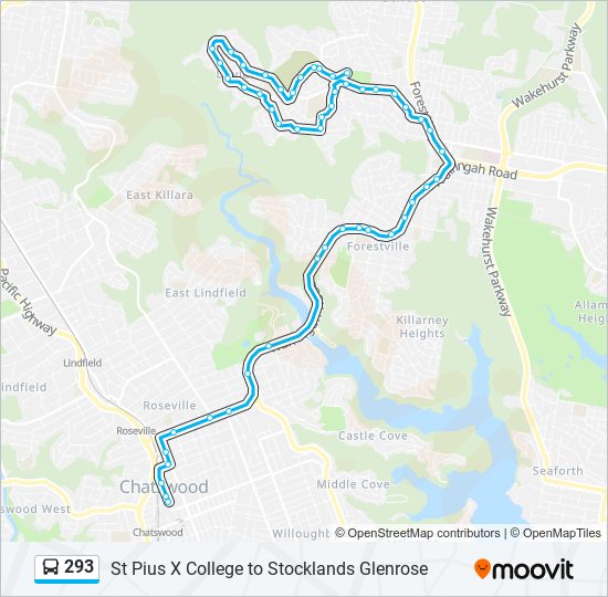 293 Route: Schedules, Stops & Maps - Glenrose Shops (Updated)
