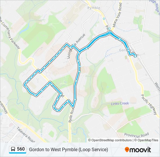 560 Route: Schedules, Stops & Maps - Gordon Station (Updated)