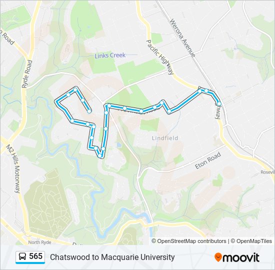 565 Route: Schedules, Stops & Maps - Lindfield Station (Updated)