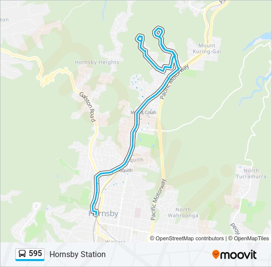 595 Route: Schedules, Stops & Maps - Hornsby Station (Updated)