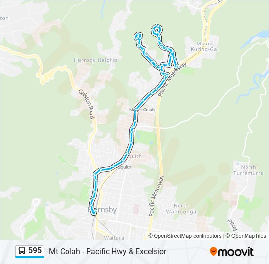 595 Route: Schedules, Stops & Maps - Mt Colah - Pacific Hwy And ...