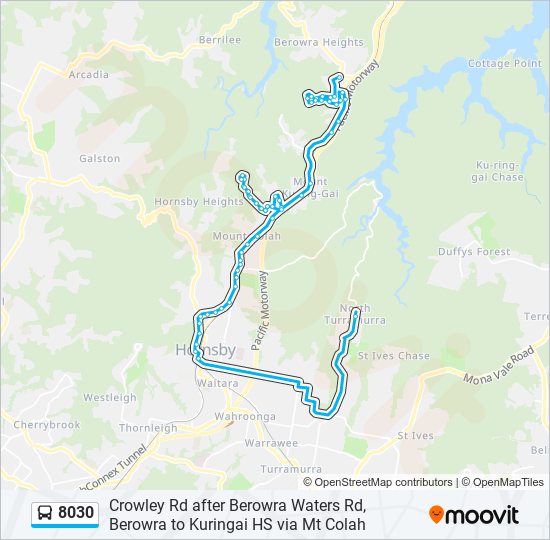 8030 Route: Schedules, Stops & Maps - Kuring-Gai High School (Updated)