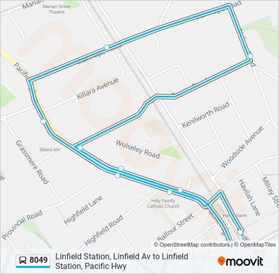 8049 Route: Schedules, Stops & Maps - Lindfield Station (Updated)