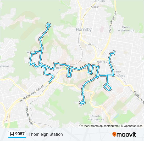 9057 Route: Schedules, Stops & Maps - Thornleigh Station (Updated)