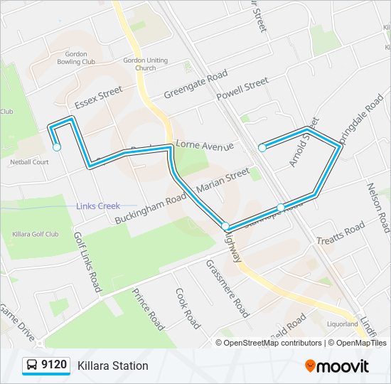 9120 Route: Schedules, Stops & Maps - Killara Station (Updated)