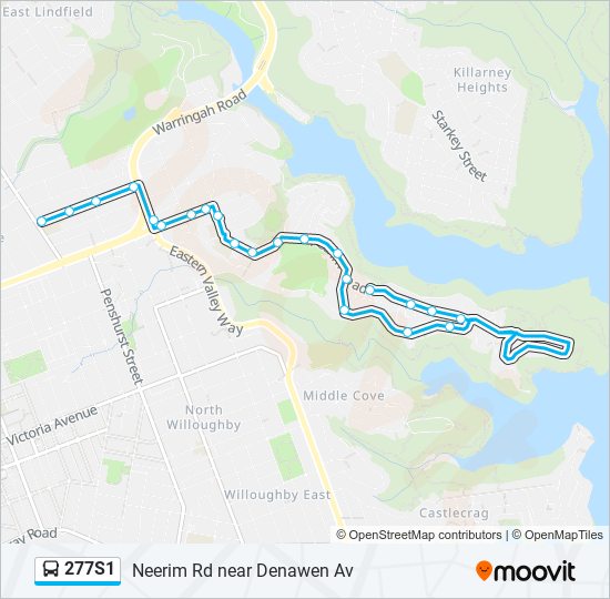 277s1 Route: Schedules, Stops & Maps - Neerim Rd near Denawen Av (Updated)