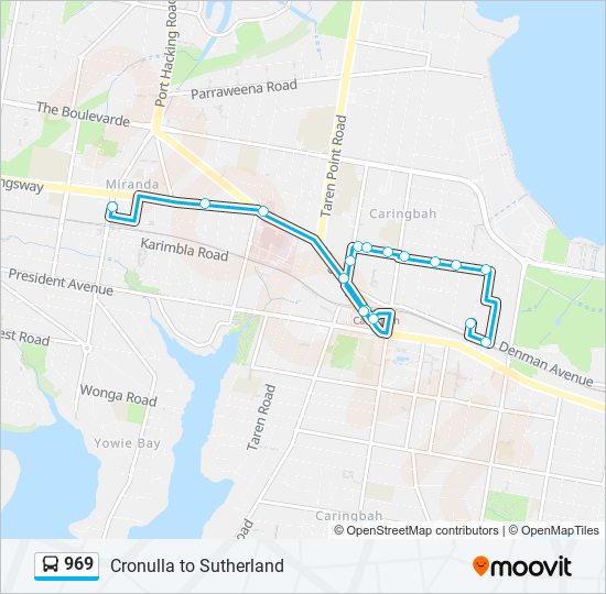 969 Route: Schedules, Stops & Maps - Denman Av near Wallumatta Rd North ...
