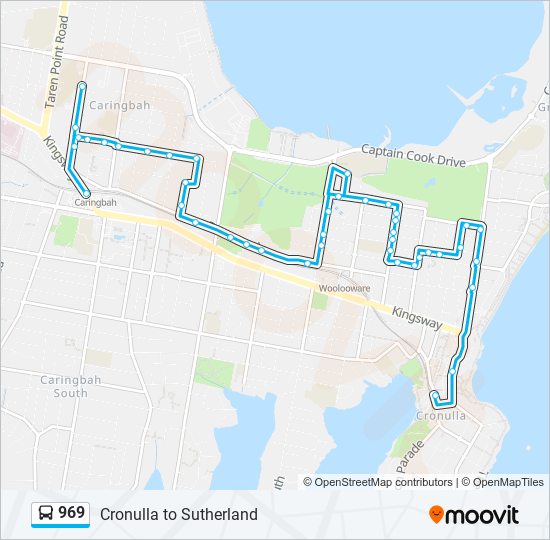 969 Route: Schedules, Stops & Maps - Caringbah Station (Updated)
