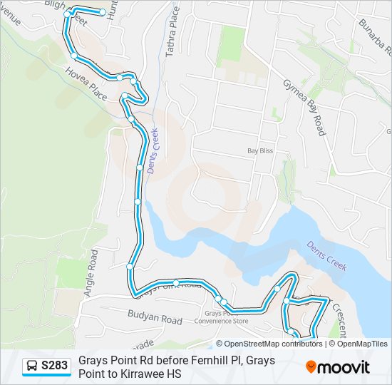 s283 Route: Schedules, Stops & Maps - Kirrawee High School (Updated)