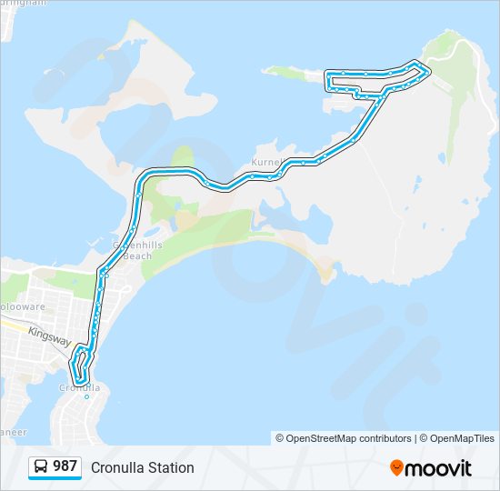 987 Route: Schedules, Stops & Maps - Cronulla Station (Updated)