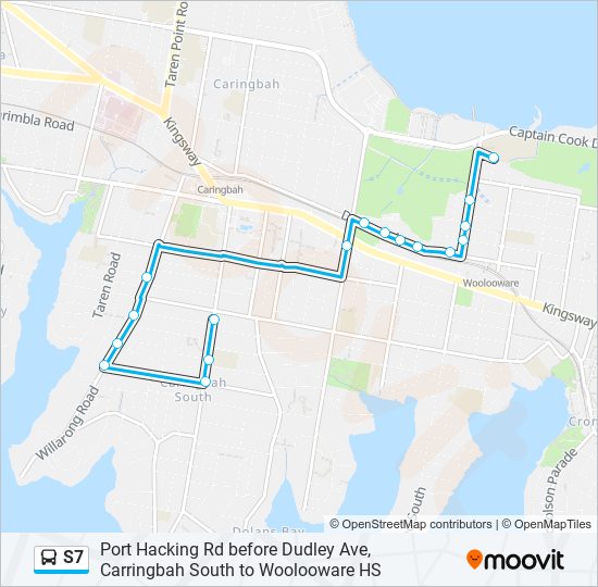 s7 Route: Schedules, Stops & Maps - Woolooware HS (Updated)