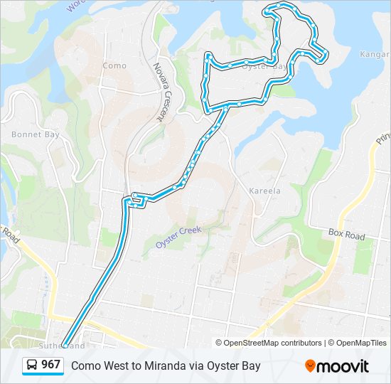 967 Route: Schedules, Stops & Maps - Sutherland Station (Updated)