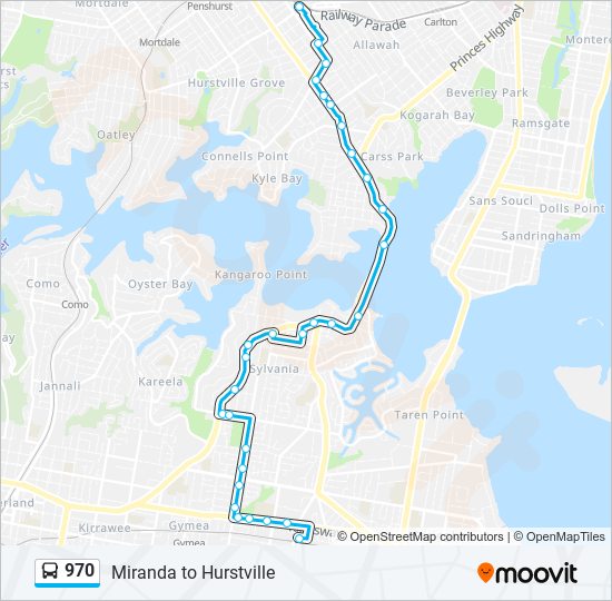 970 Route: Schedules, Stops & Maps - Miranda Westfield (Updated)